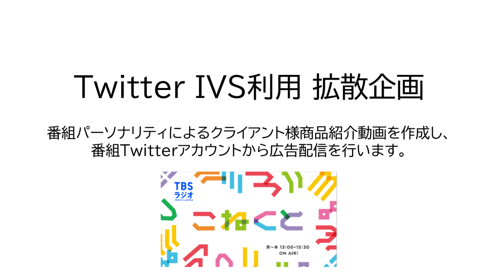 SNS｜企画書｜TBSラジオプロモーションガイド